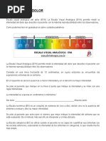 Escala EVA para Valoración del Dolor | PDF | Dolor | Medicina