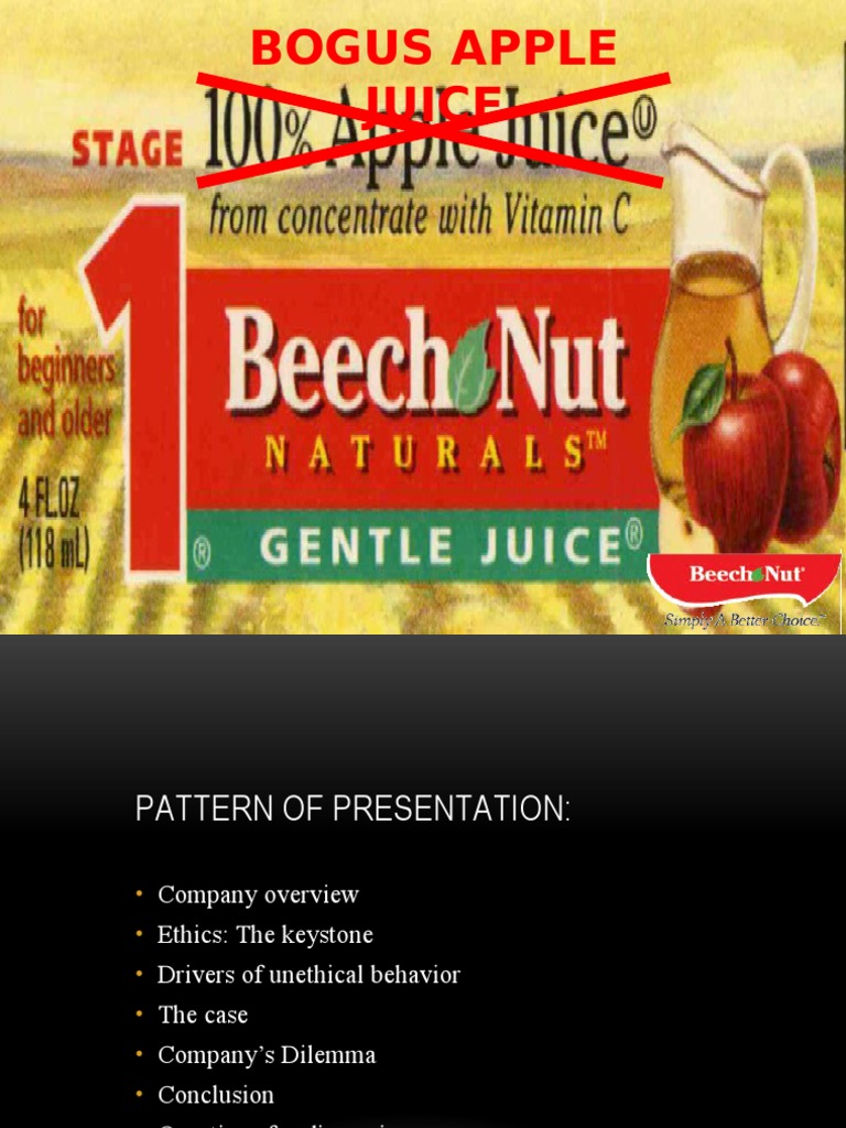 Beech-Nut Apple Juice Ethics Scandal | PDF | Business