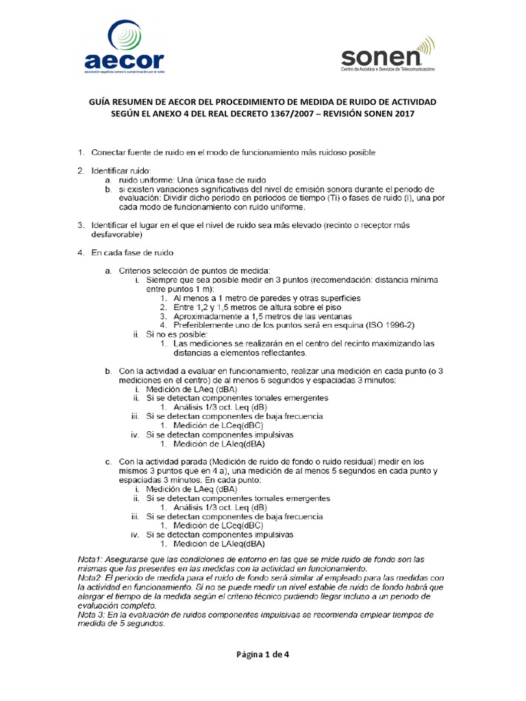 Aecor Resumen Procedimiento | PDF