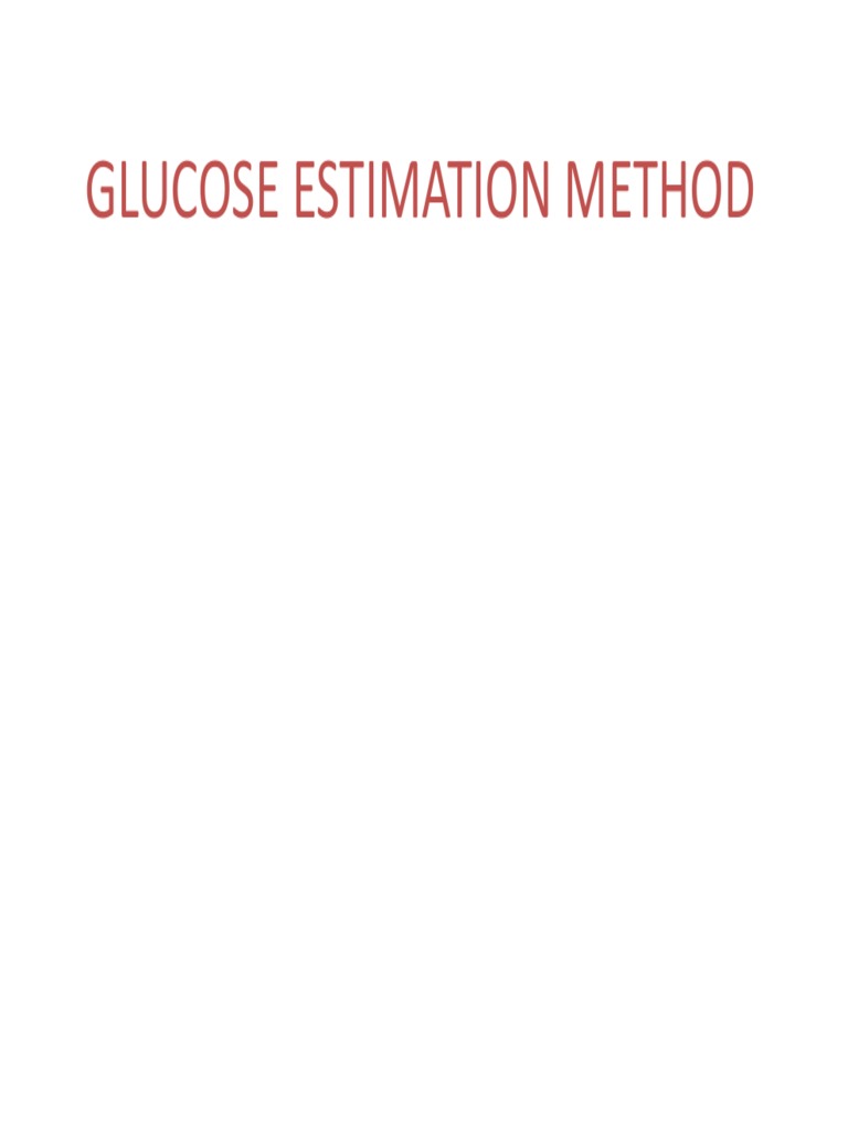Method of Glucose Analysis 2018 PDF | PDF | Glucose | Biochemistry