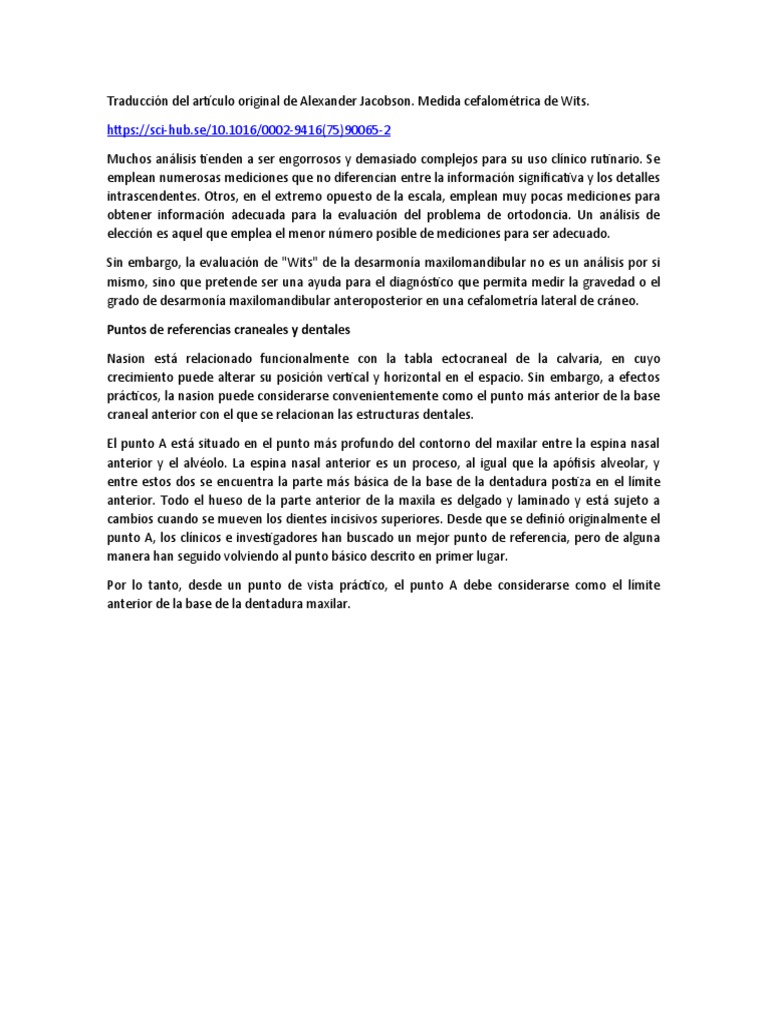 Traducción Del Artículo Original de Alexander Jacobson | PDF