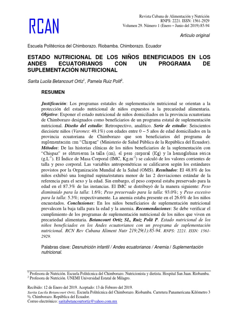 Suplementacion y Anemia PDF | PDF | Índice de masa corporal | Vitamina a