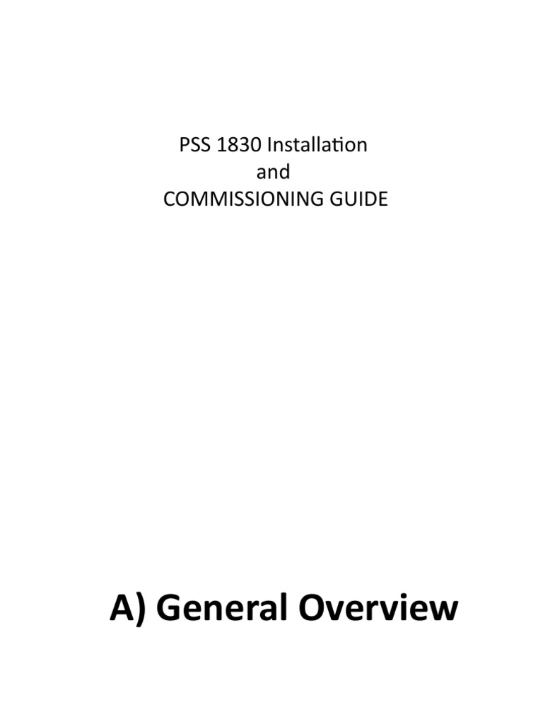 DWDM Introduction-PSS 1830 COMMISSIONING GUIDE | PDF | Wavelength ...