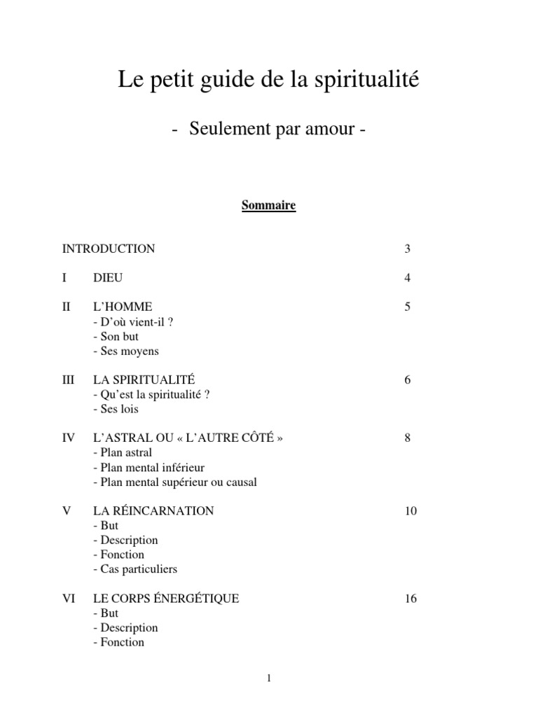 Petit Guide de La Spiritual PDF | PDF | Réincarnation | Chakra