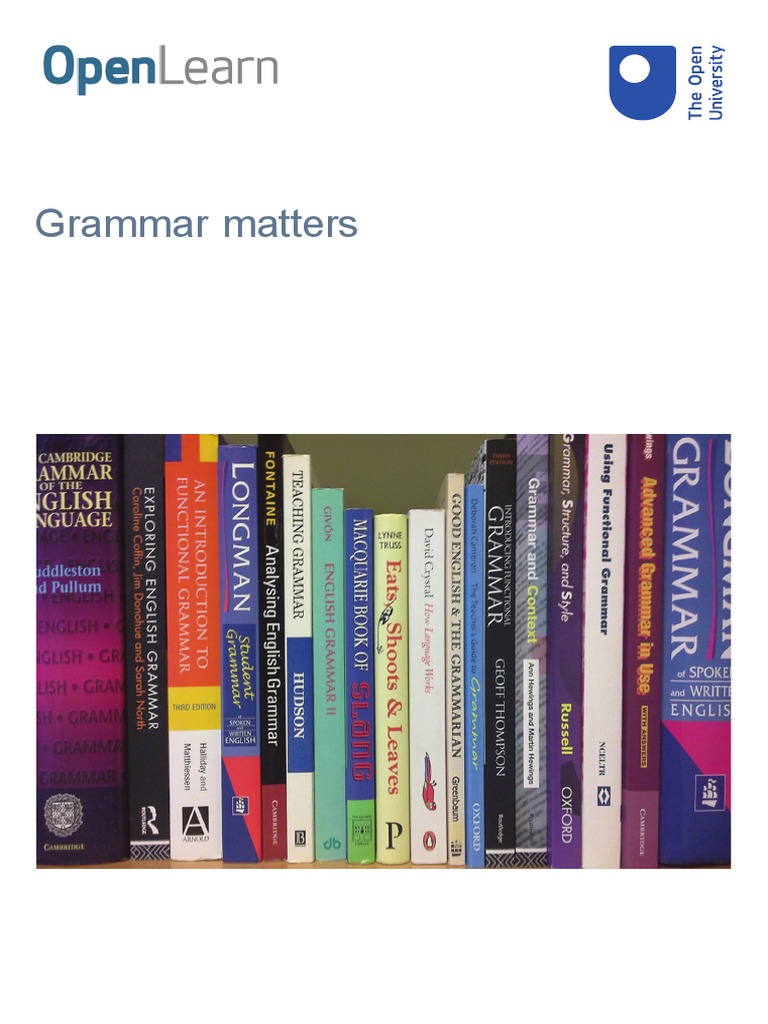 English Grammar Matters | PDF | Linguistics | Semiotics