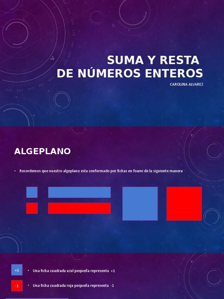 Suma y Resta de Enteros Tiles | PDF | Entero | Teoría de los números