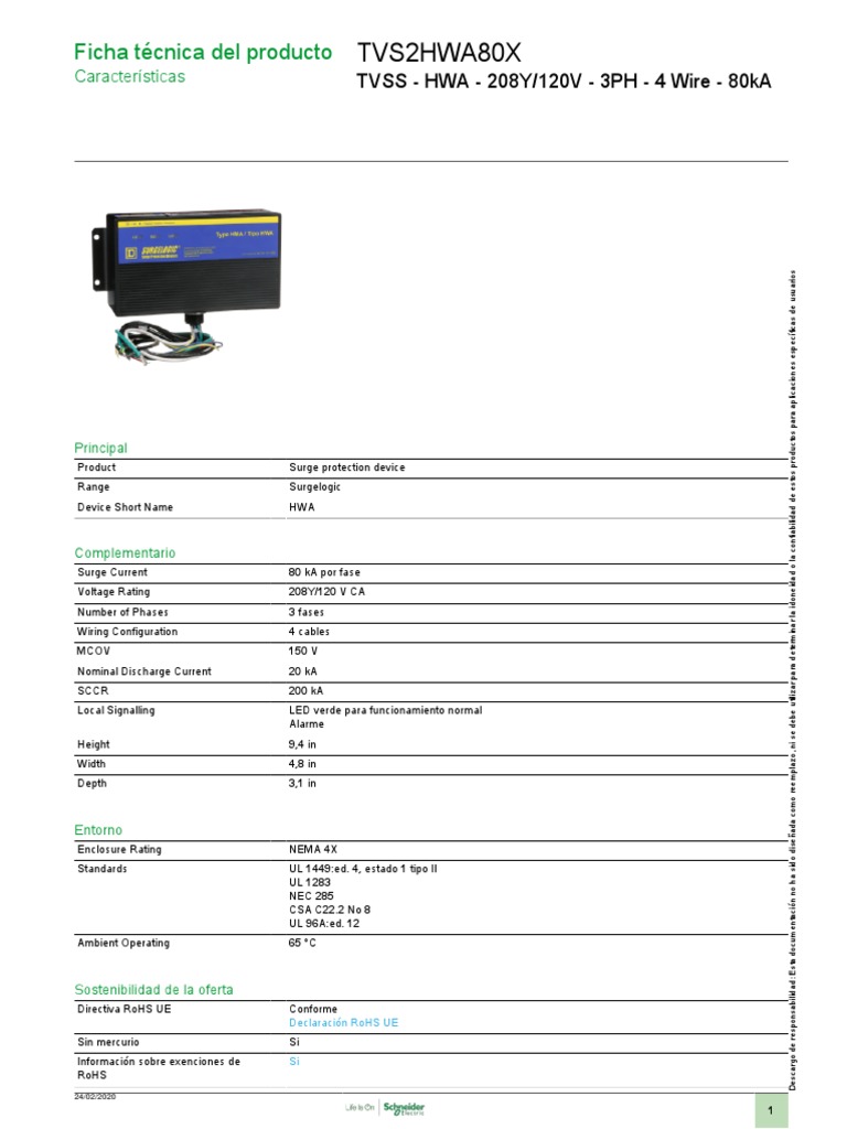 DPS Type HWA - TVS2HWA80X PDF | PDF