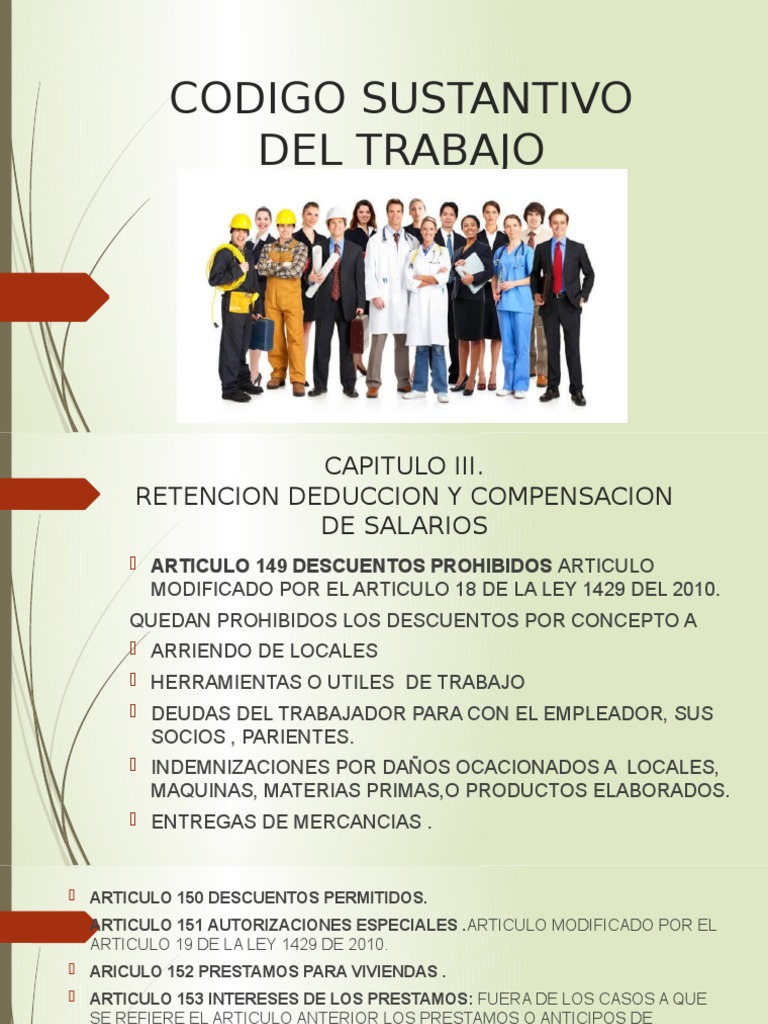 Codigo Sustantivo Del Trabajo | PDF | Salario | Distribución de ingresos del factor