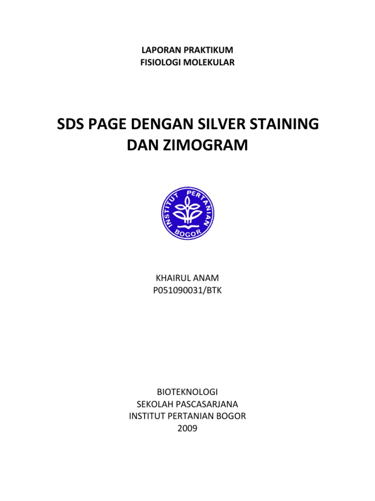 SDS-PAGE dan Zimogram Enzim Xilanase | PDF