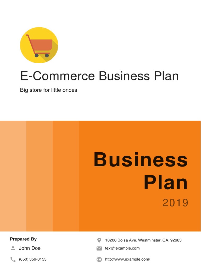 E Commerce Business Plan Example | PDF | Websites | Expense
