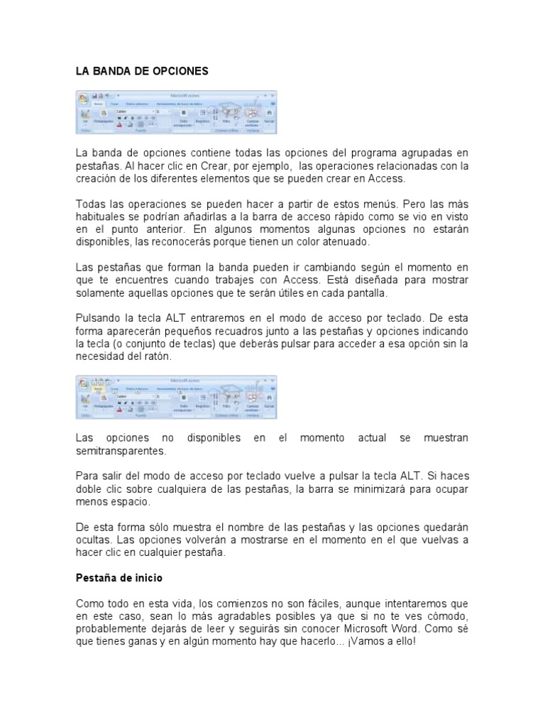 Bandas de Word | PDF | Archivo de computadora | Ventana (informática)