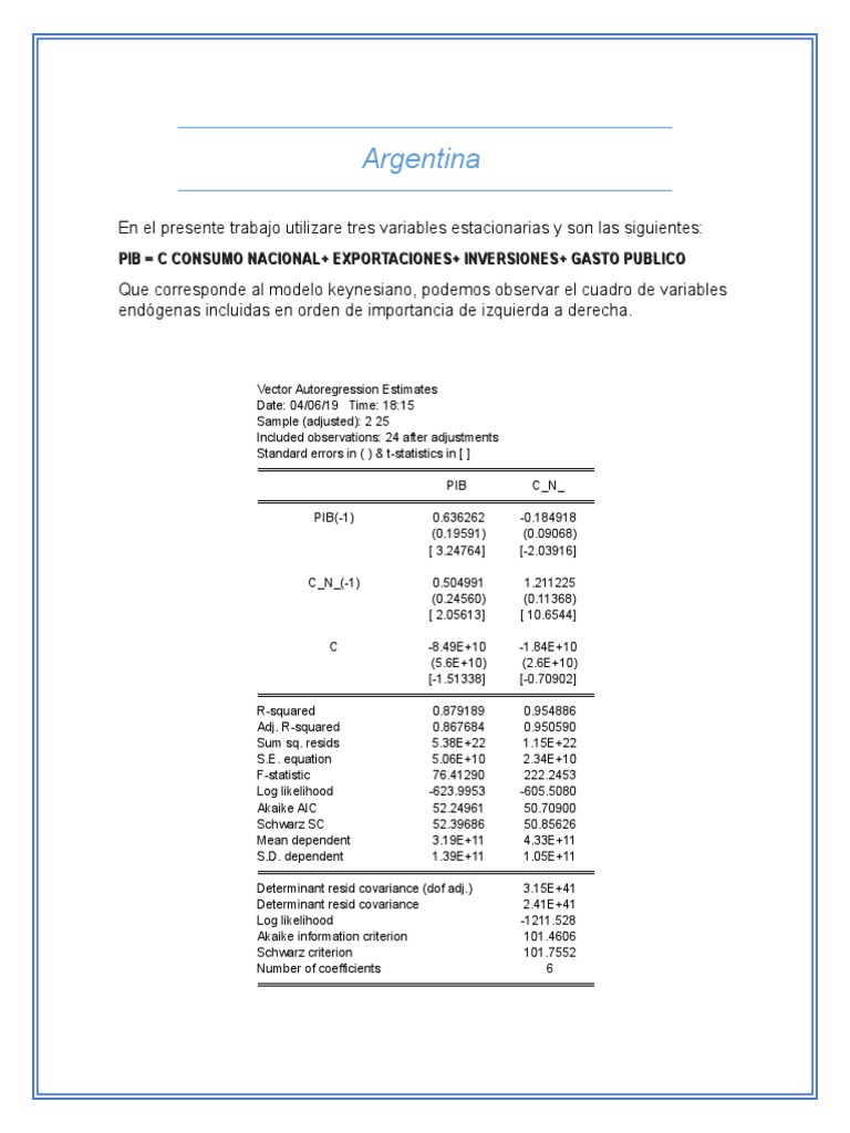 Eco Tarea 7 | PDF | Economias | Enseñanza de matemática