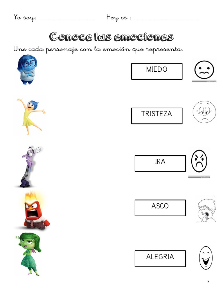 Cuadernillo de Actividades - Aprendiendo Las Emociones 1 PDF | PDF