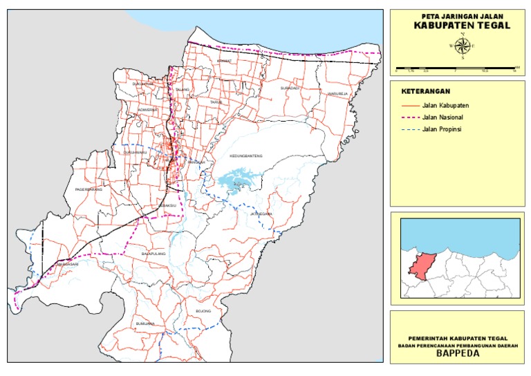 Peta Jalan Kab Tegal | PDF