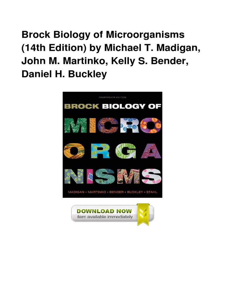 Brock Biology of Microorganisms 14th Ed. | PDF