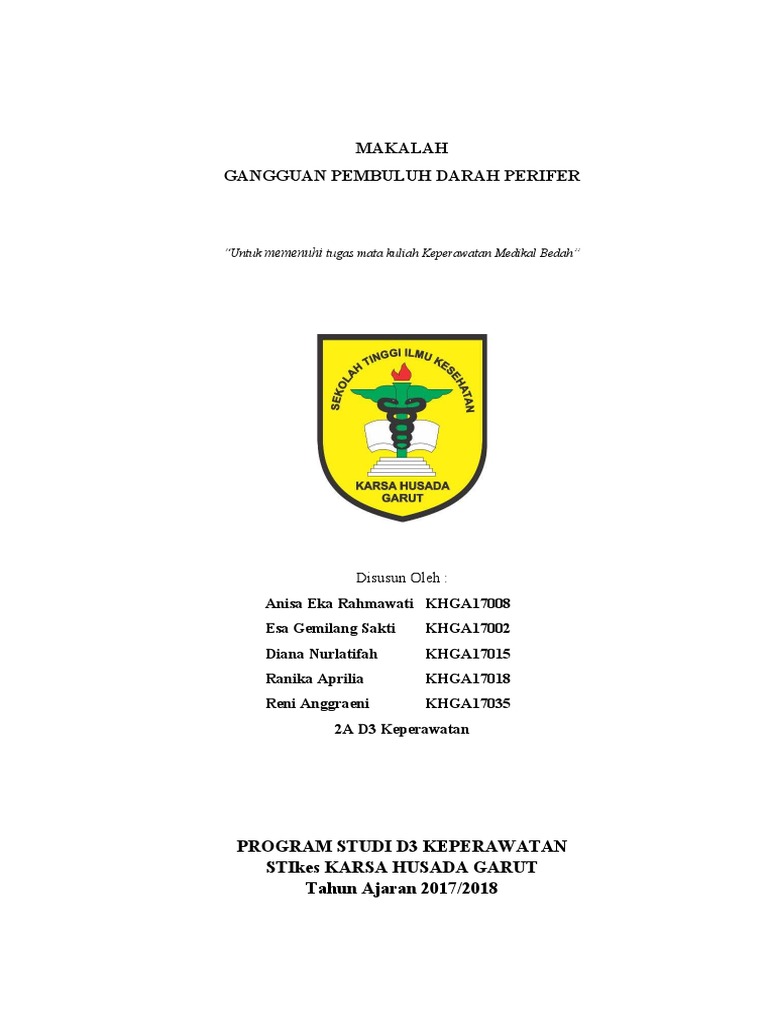 Gangguan Pembuluh Darah Perifer | PDF