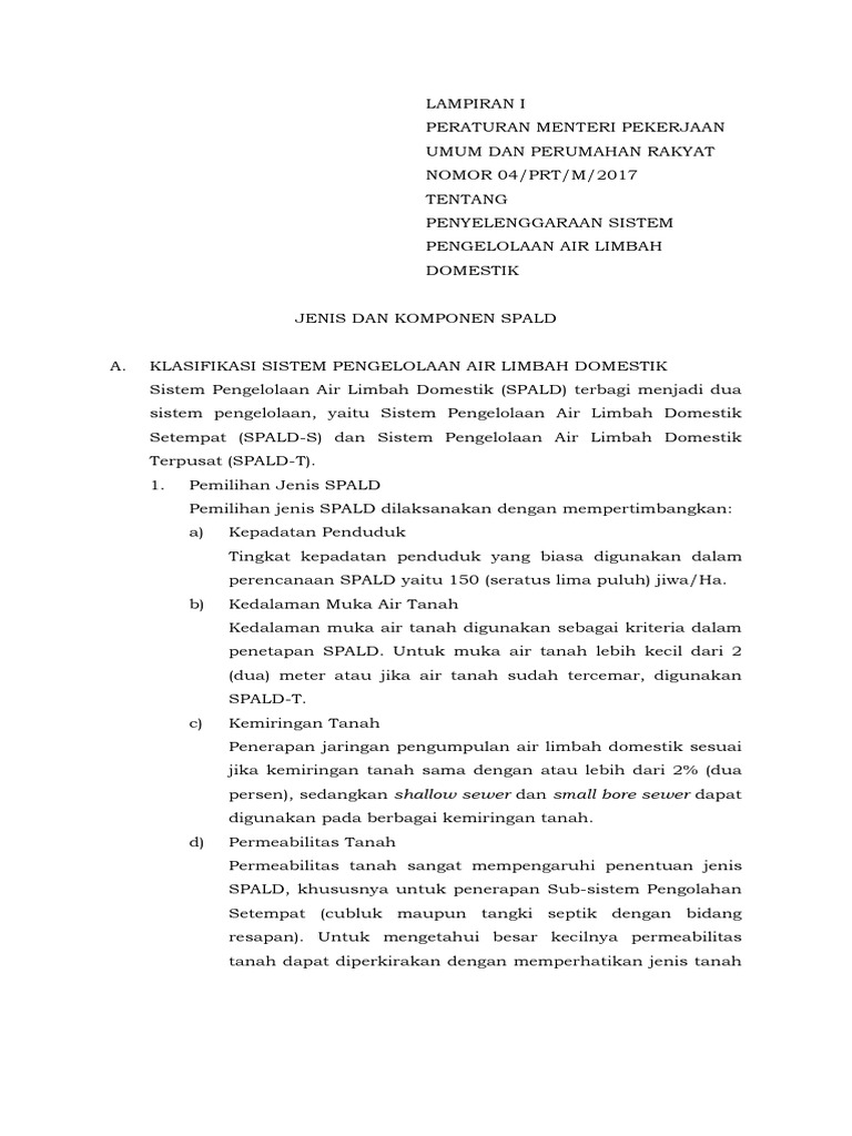 Jenis Dan Komponen Spald PDF | PDF | Griya & Taman