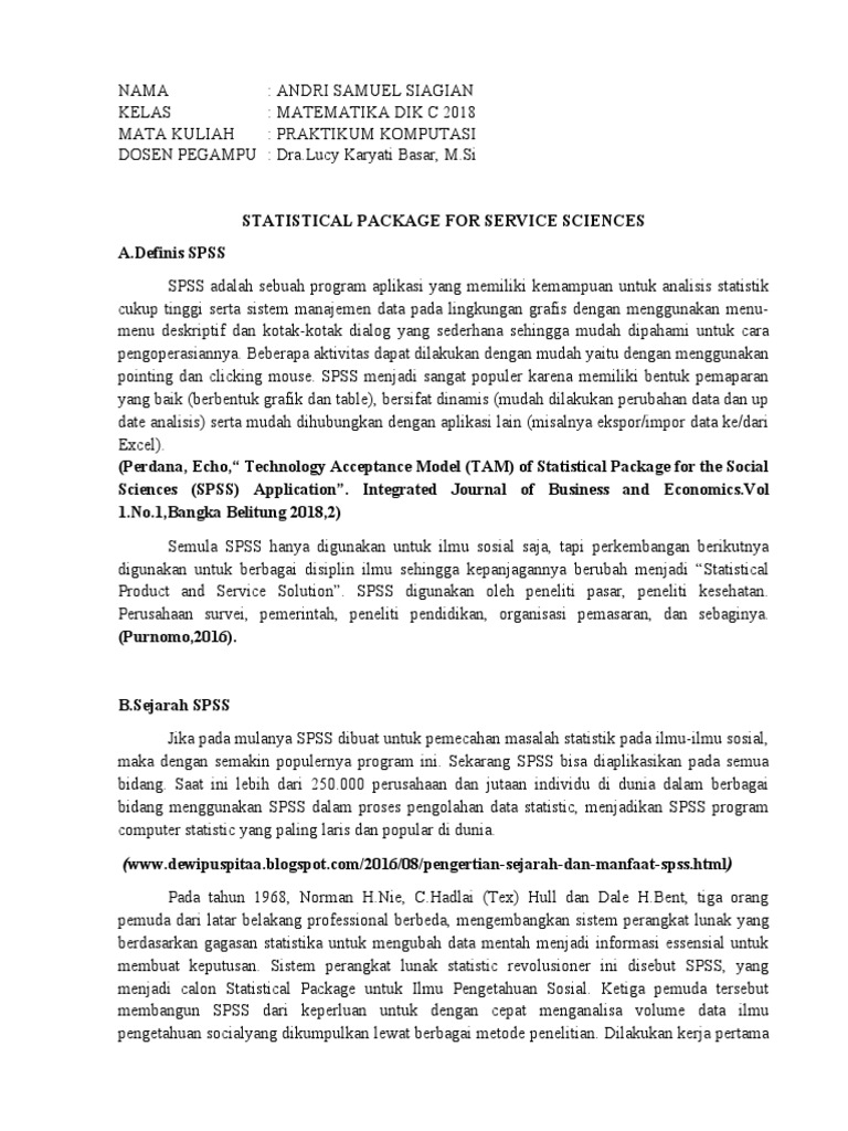Paper SPSS | PDF | Komputer