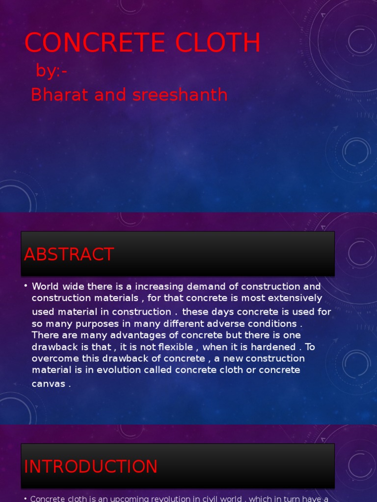 Concrete Cloth | PDF | Concrete | Textiles