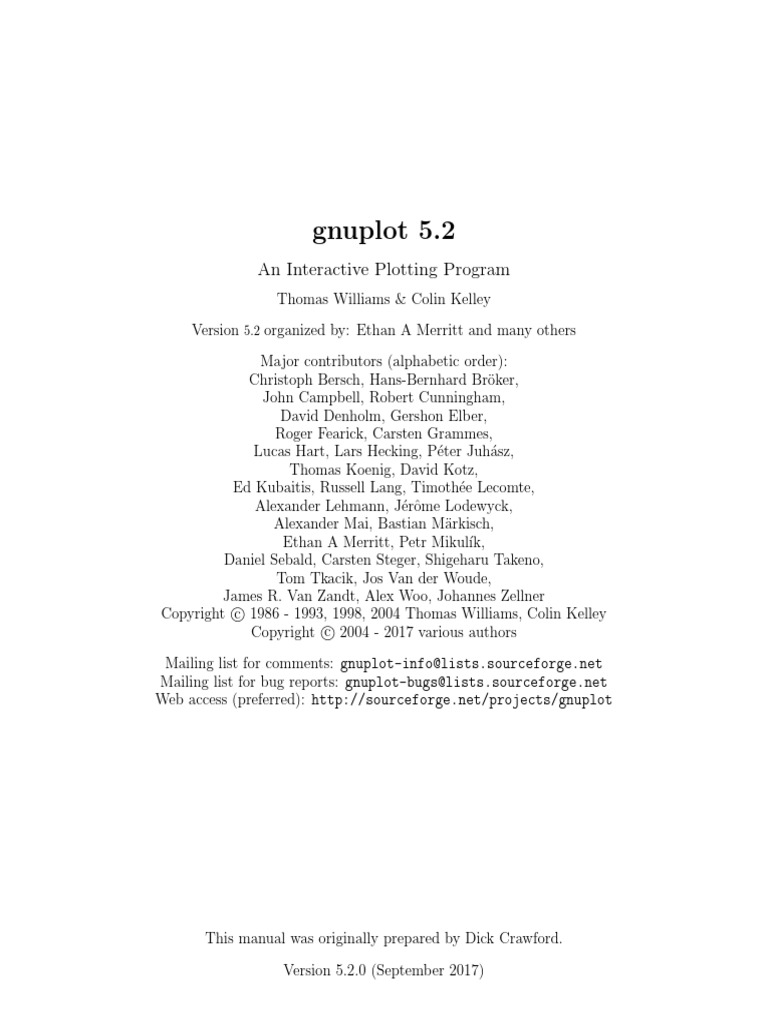 Gnuplot PDF | PDF | Computing | Computer Programming Gnuplot PDF | PDF | Computing | Computer Programming