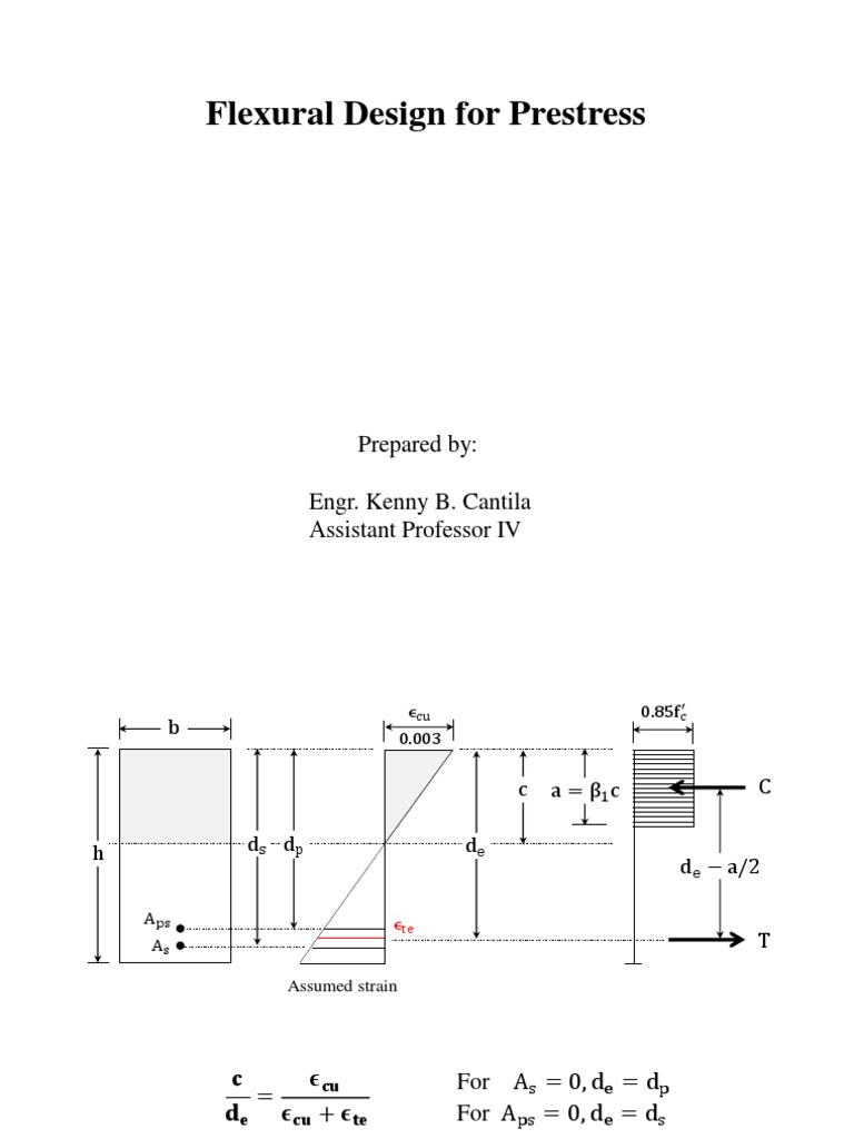 Flexural Design For Prestress | PDF | Prestressed Concrete | Strength ...
