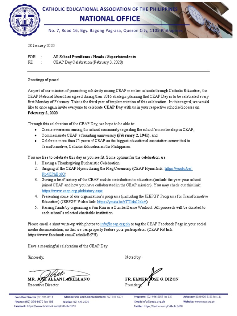 2020 CEAP Day Celebration | PDF