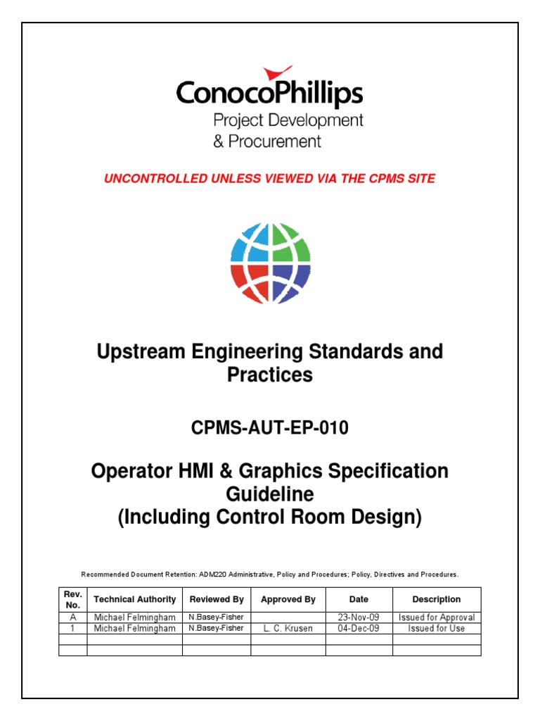 CPMS-AUT-EP-010 - Operator HMI and Graphics Specification Guideline PDF ...