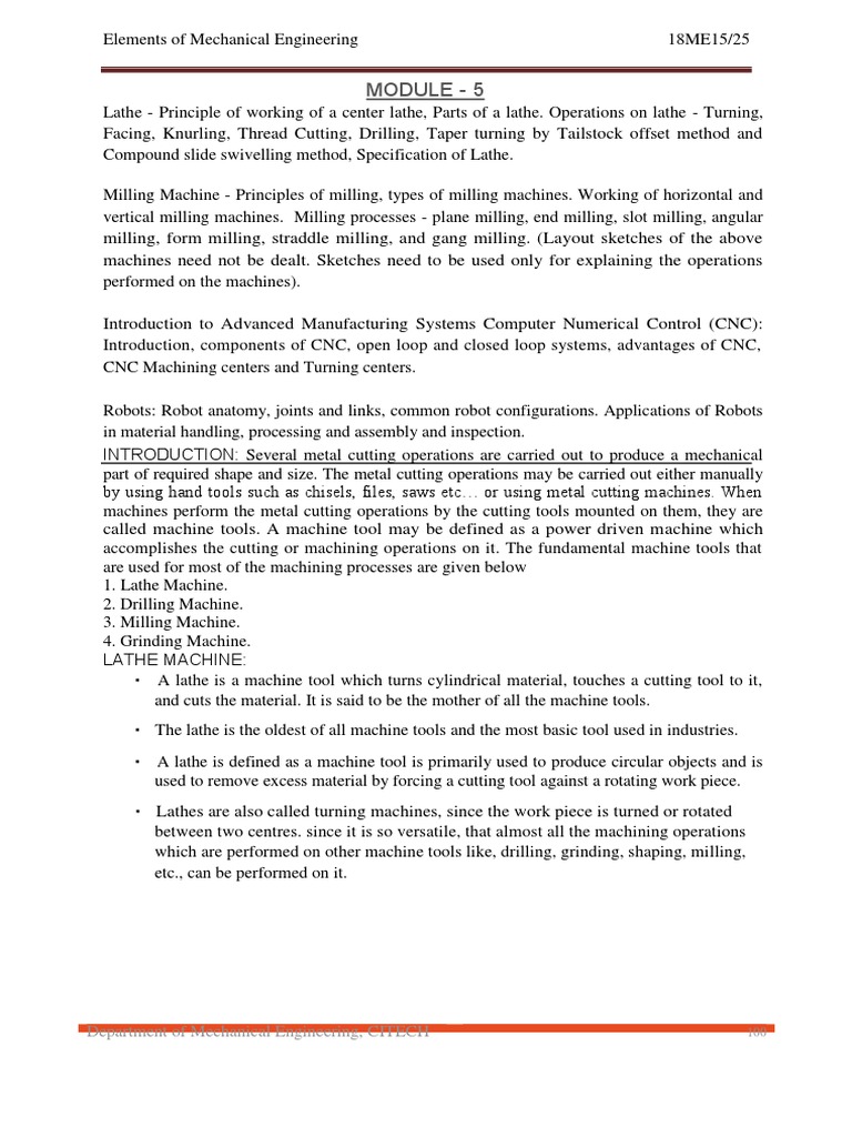 Module 5 PDF | PDF | Numerical Control | Machines