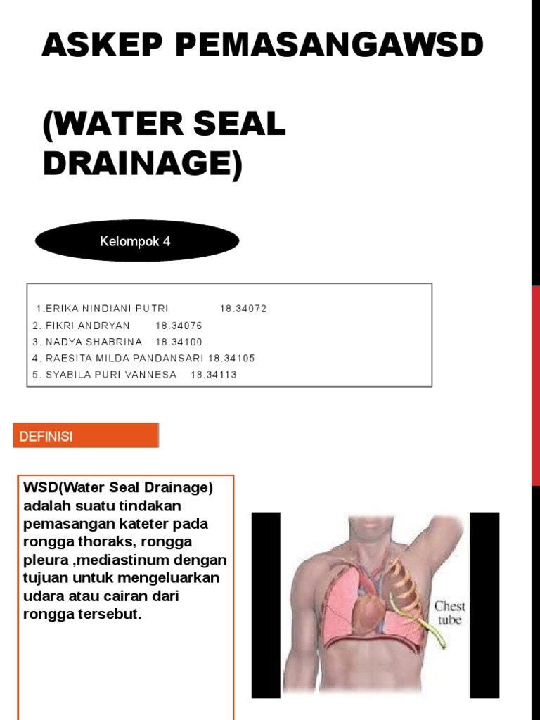 Askep Pemasangan WSD | PDF