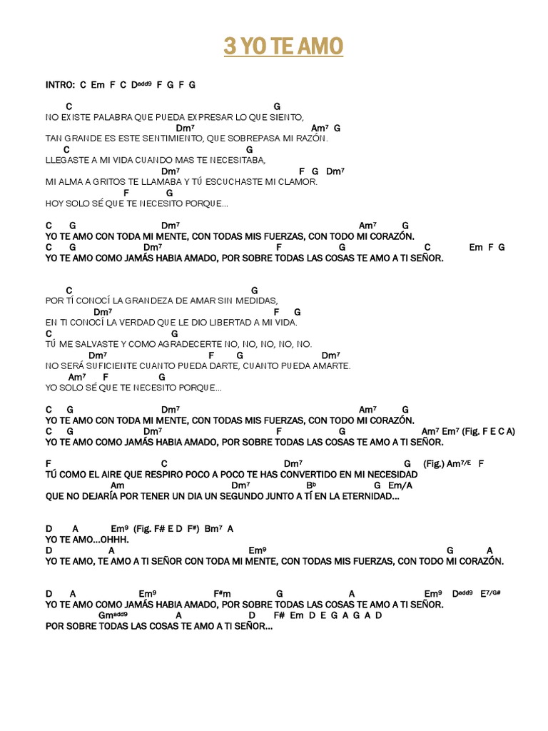 Yo Te Amo Pdf Pdf