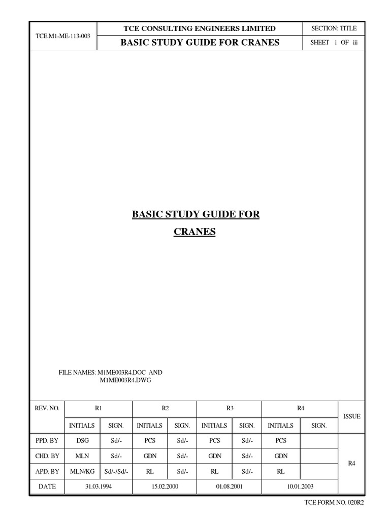 CRANES | Download Free PDF | Crane (Machine) | Elevator