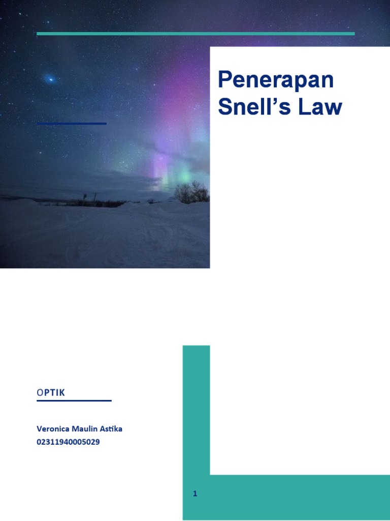 Snell's Law | PDF