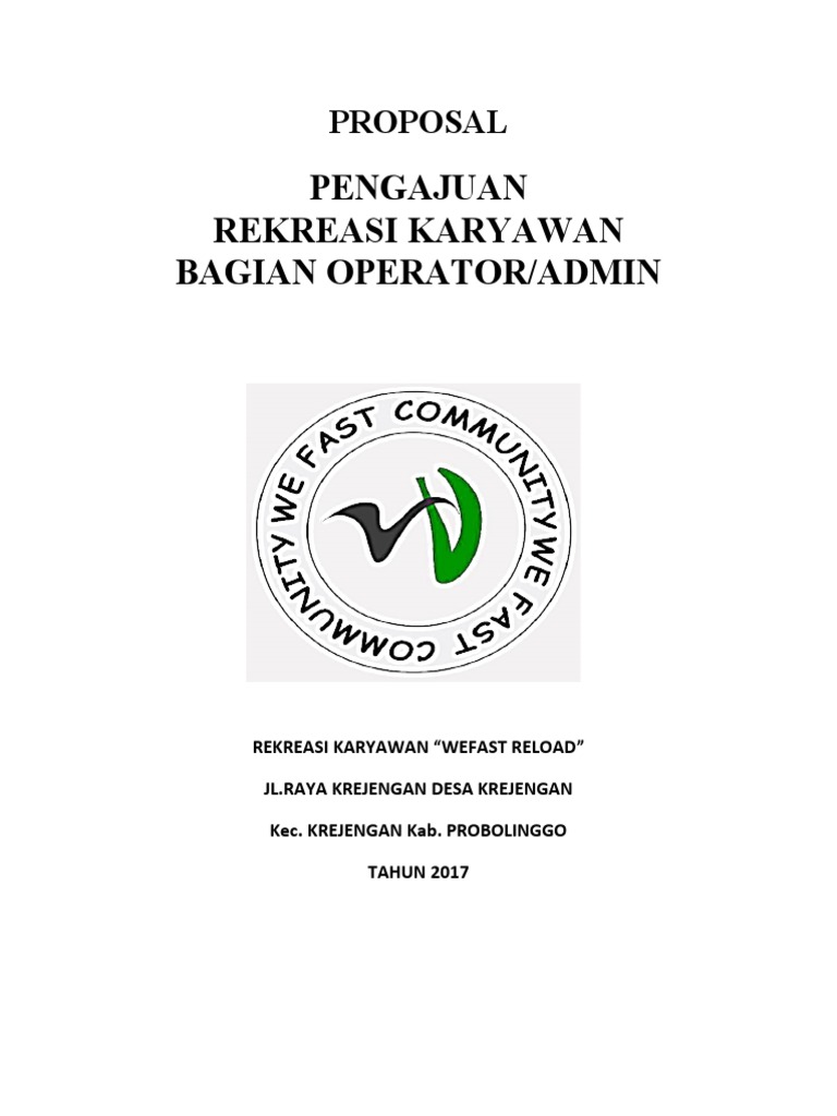 Proposal Piknik Operator-Perusahaan | PDF