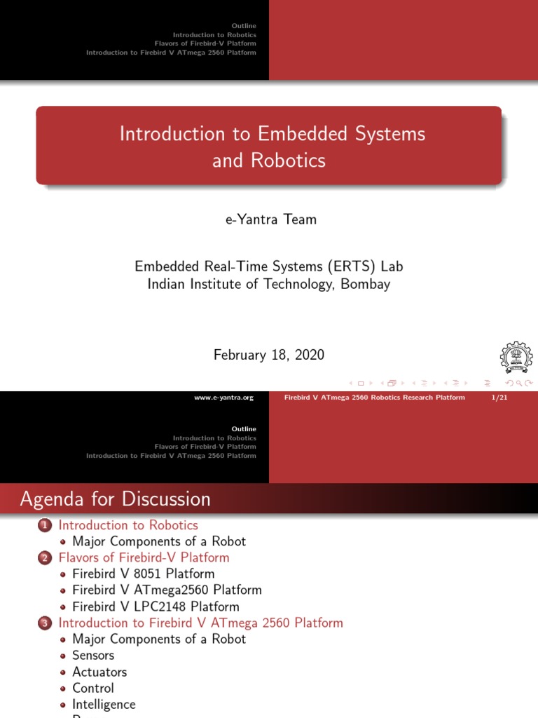 1.introduction To Embedded Systems and Robotics PDF | PDF | Robotics ...