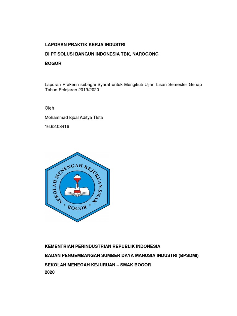 Mohammad Iqbal Aditya - PT. Solusi Bangun Indonesia. | PDF