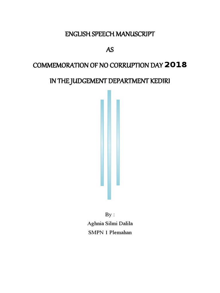 Corruption Speech | PDF | Corruption | Abrahamic Religions