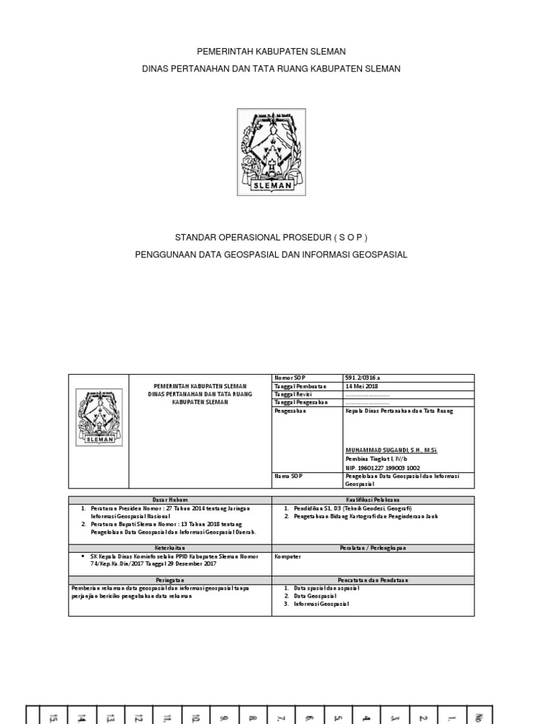 Penggunaan Data Geospasial Dan Informasi Geospasial PDF | PDF