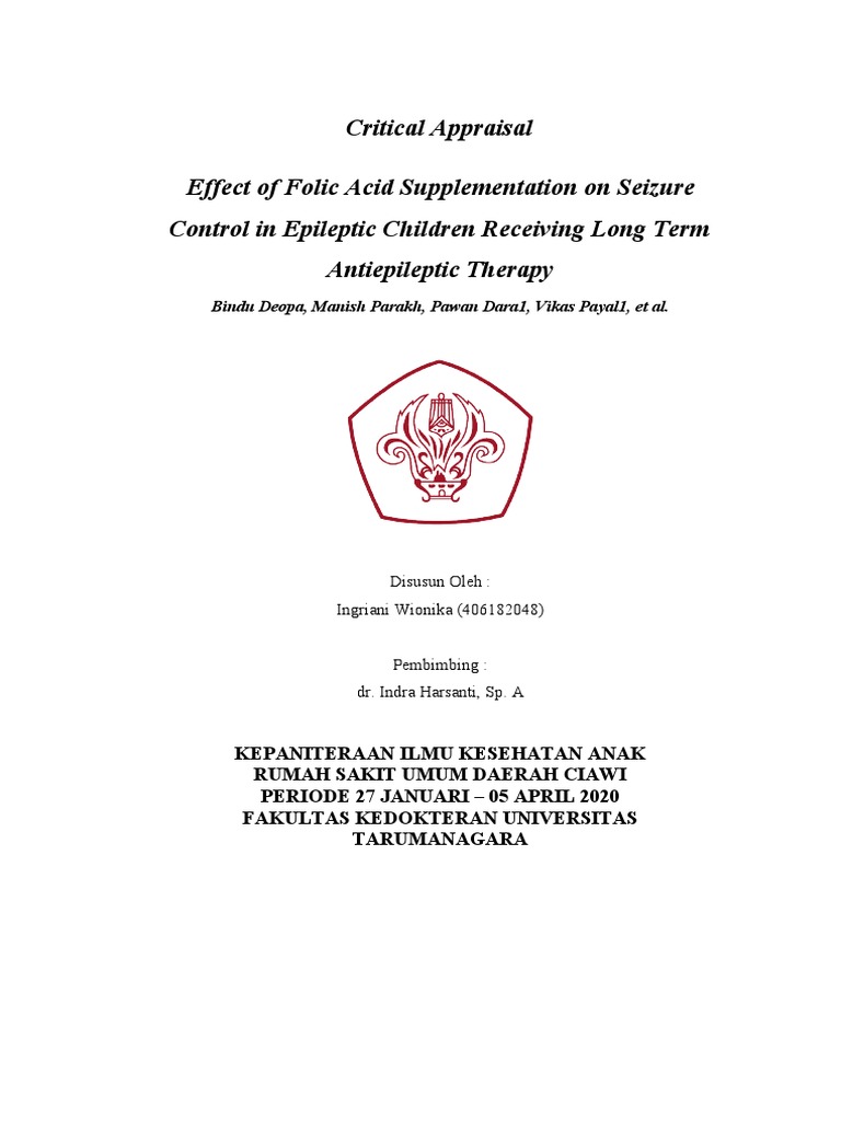 Critical Appraisal | PDF