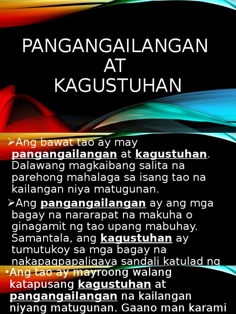 Group 3 Pangangailangan at Kagustuhan | PDF