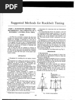 ASTM D4435 Pull Out Test Rock Bolt | PDF | Structural Load | Screw