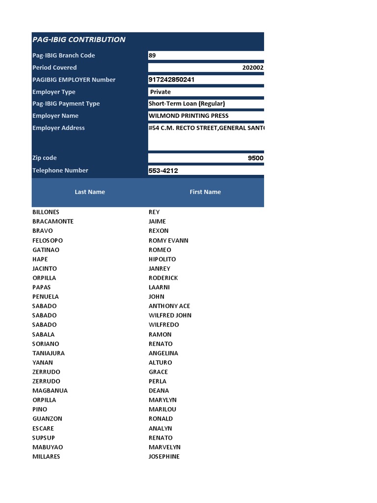 Feb 2020 HDMF Contribution Egov Converter - Files - Egov Version 4 | PDF
