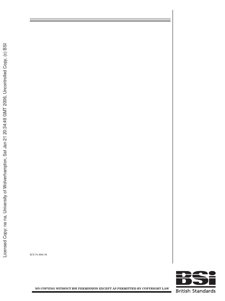 BS 5628-2 2005 Code of Practice For The Use of Masonry. Stru | PDF ...