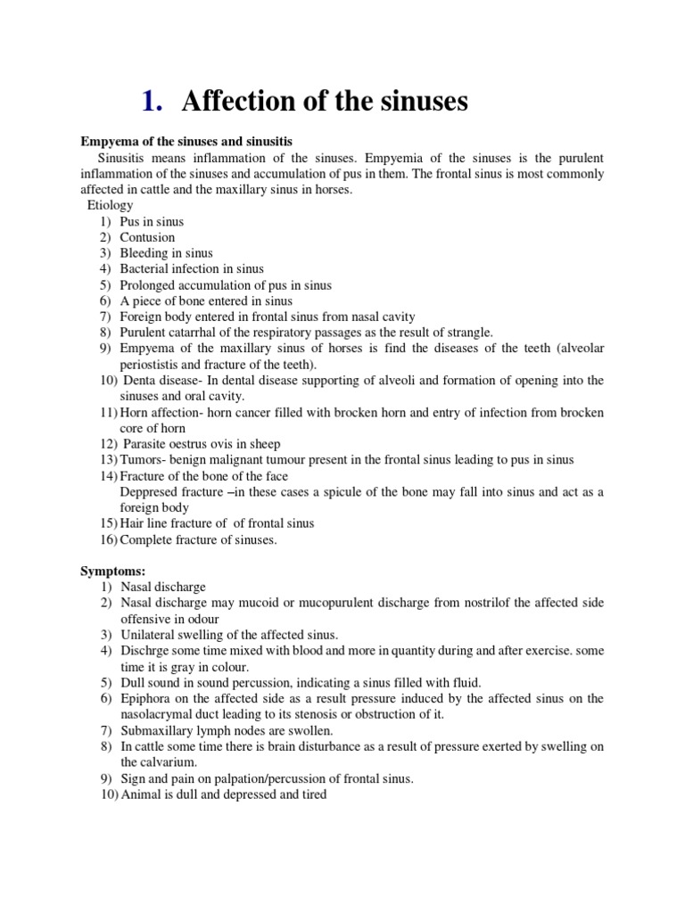 Affection of Sinus and Ear PDF | PDF | Ear | Human Head And Neck