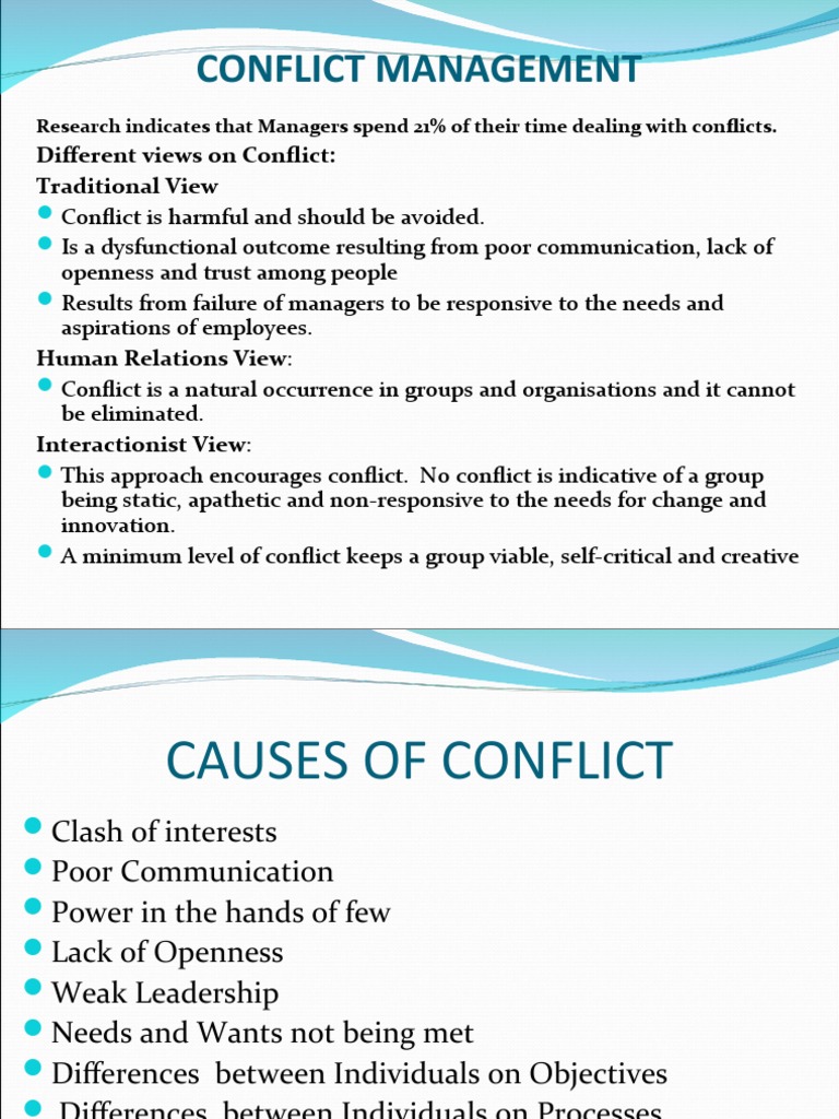 Conflict Management | PDF | Conflict Resolution | Conflict (Process)