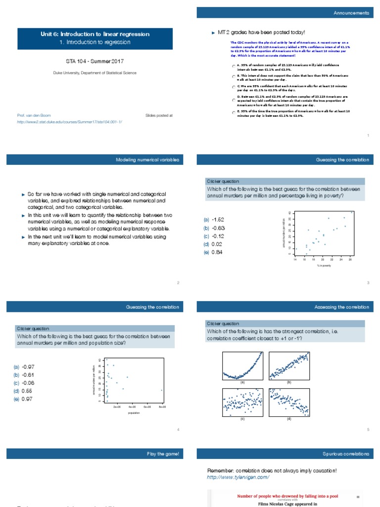 U6 Deck1h PDF | PDF | Confidence Interval | Errors And Residuals