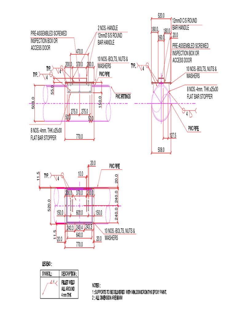 Access Doors Drawing | PDF | Mechanical Engineering | Manufactured Goods