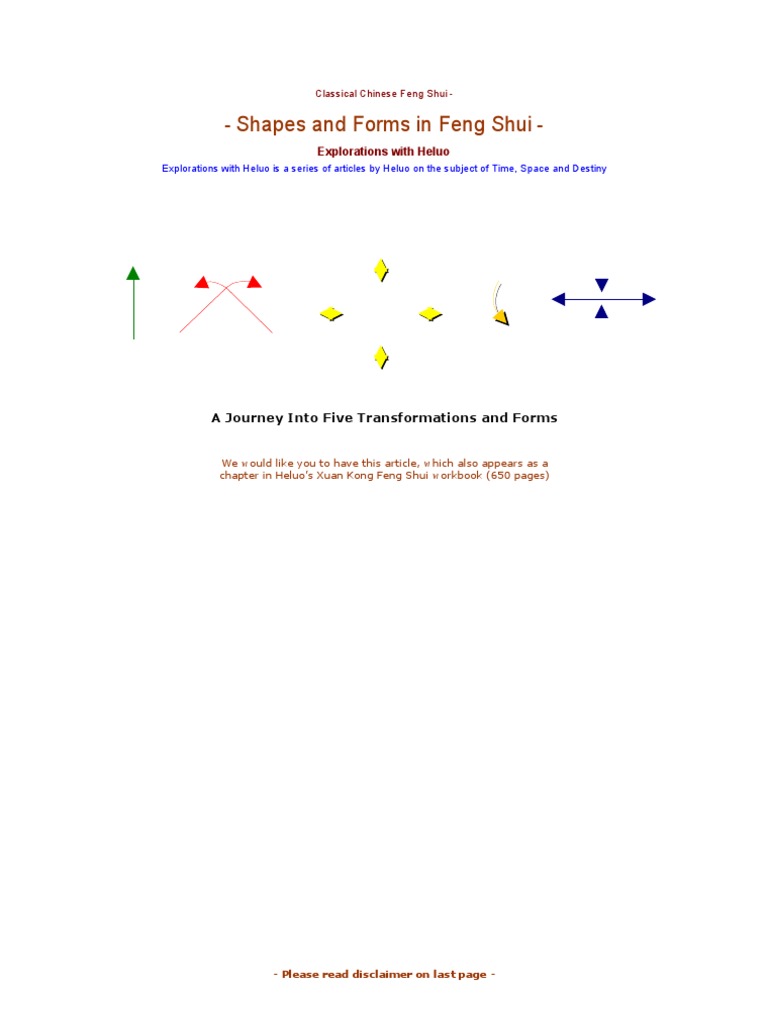 Shapes and Forms in Feng Shui | PDF | Philosophy