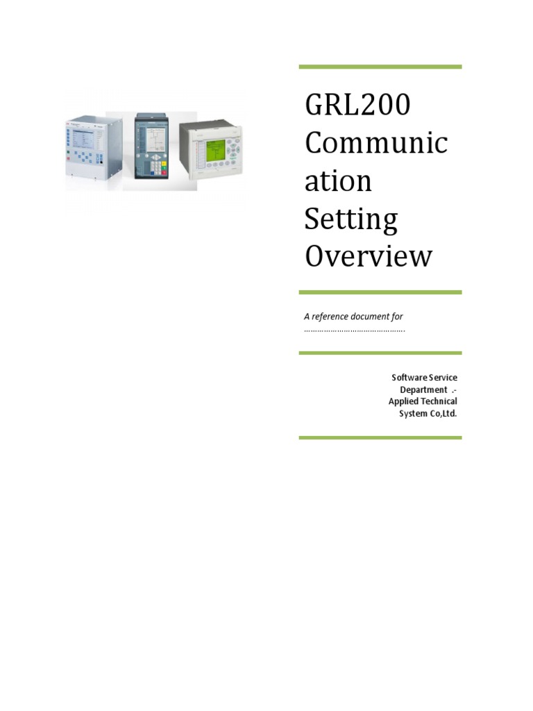 2.setting IED - GRL200 | PDF