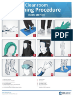 Cleanroom Gowning Procedure Guide | PDF | Glove | Shoe