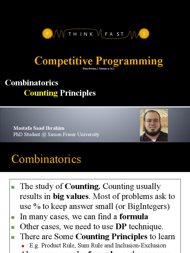 06 Combinatorics Counting Principles Pdf Pdf Discrete Mathematics